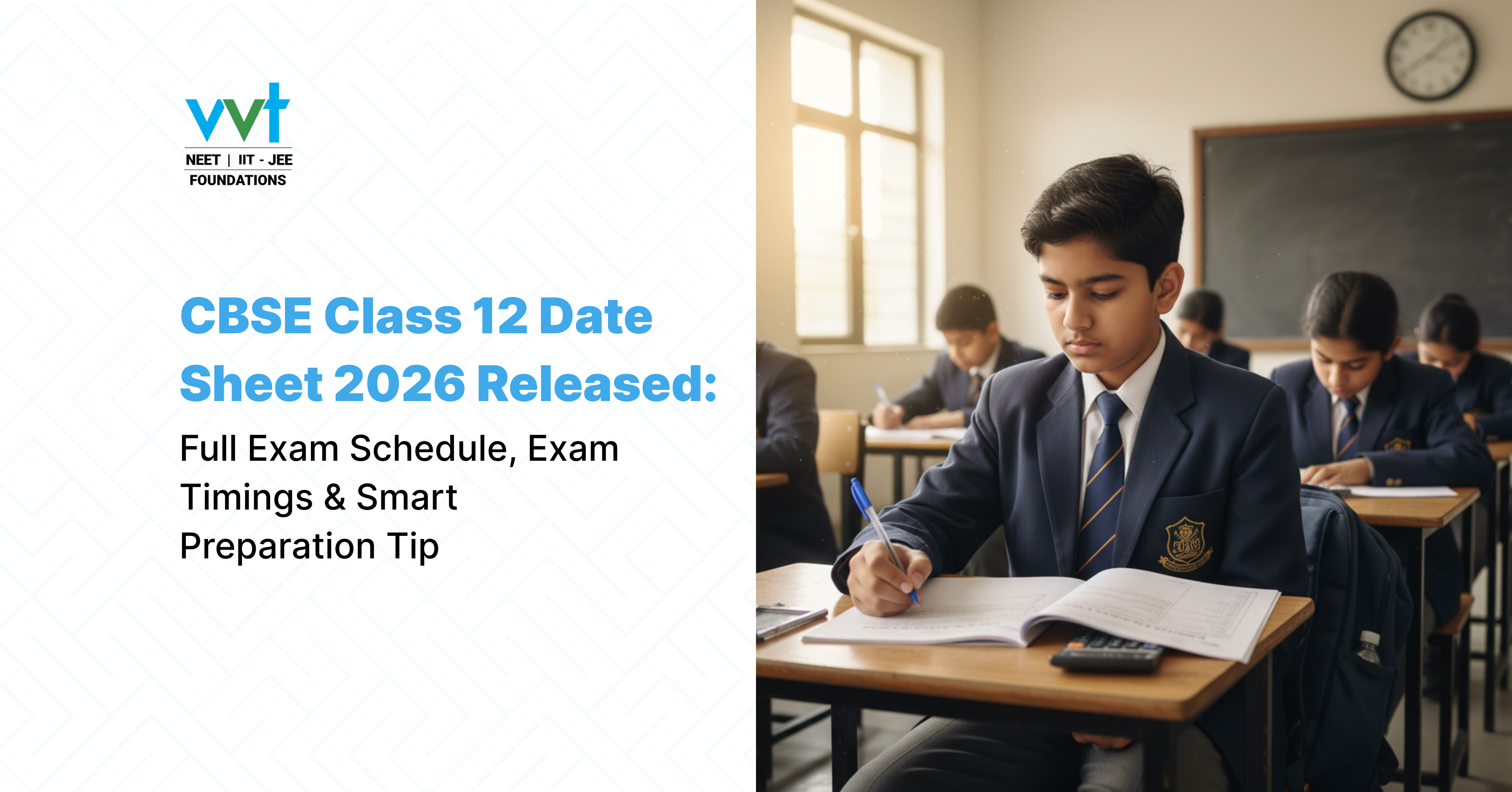 CBSE Class 12 Date Sheet 2026 Released: Full Schedule & Tips
