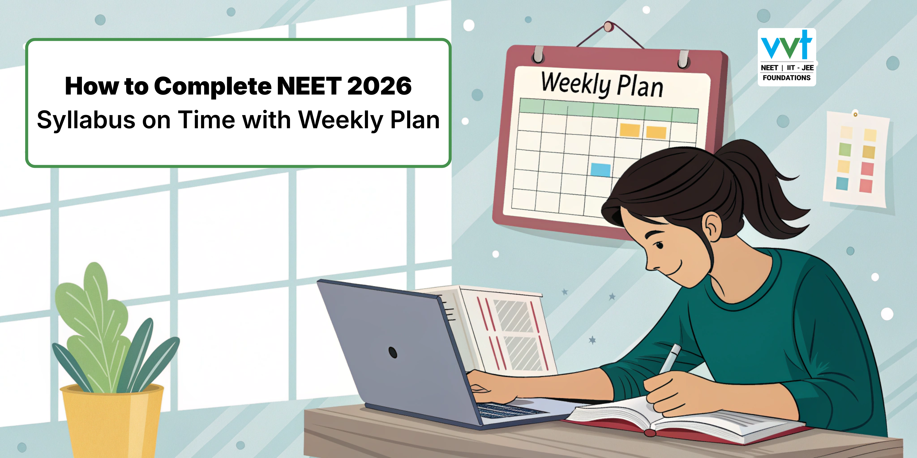 How to Complete NEET 2026 Syllabus on Time with Weekly Plan