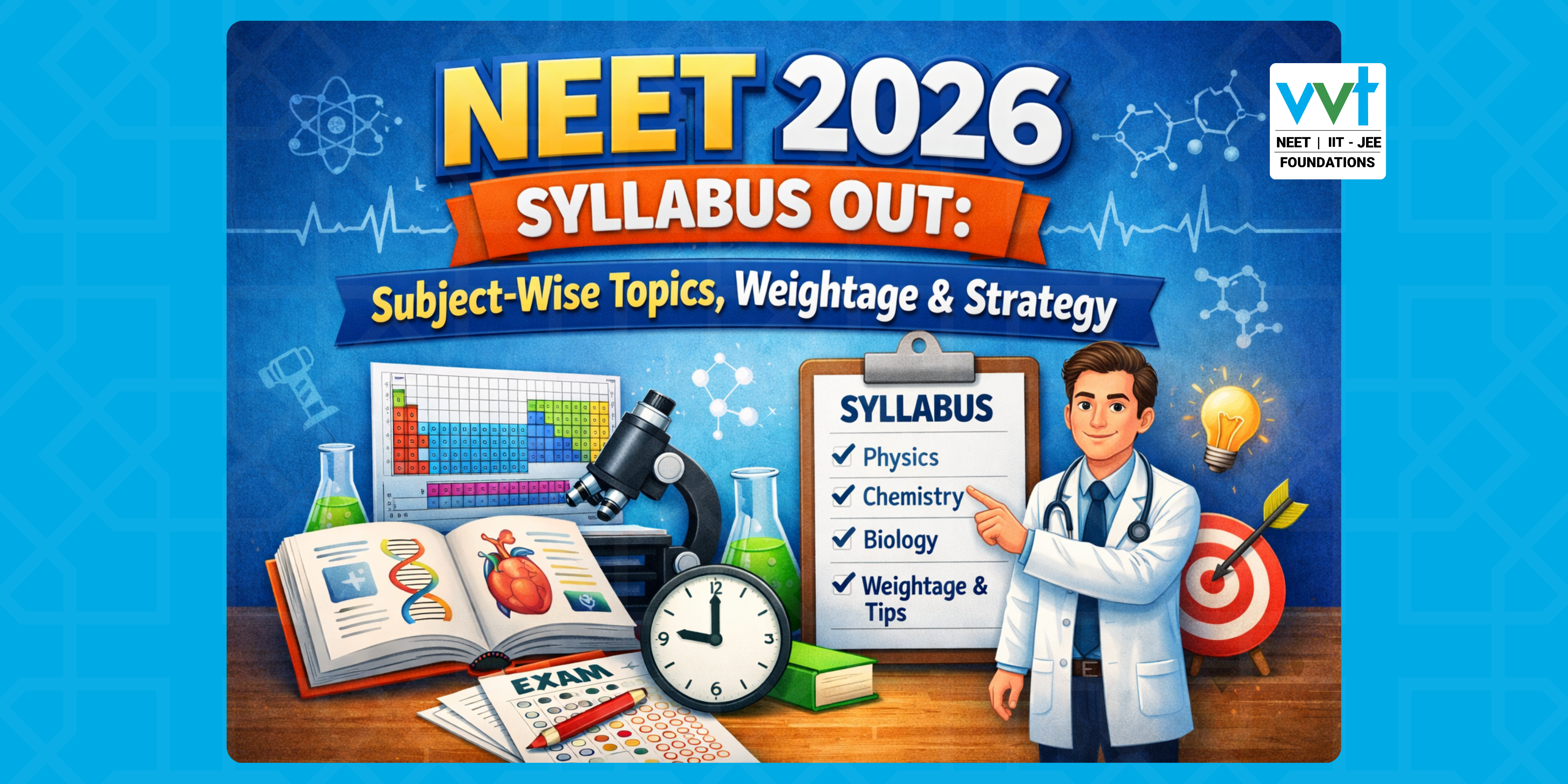 NEET 2026 Syllabus Guide: Chapters, Weightage & Smart Prep