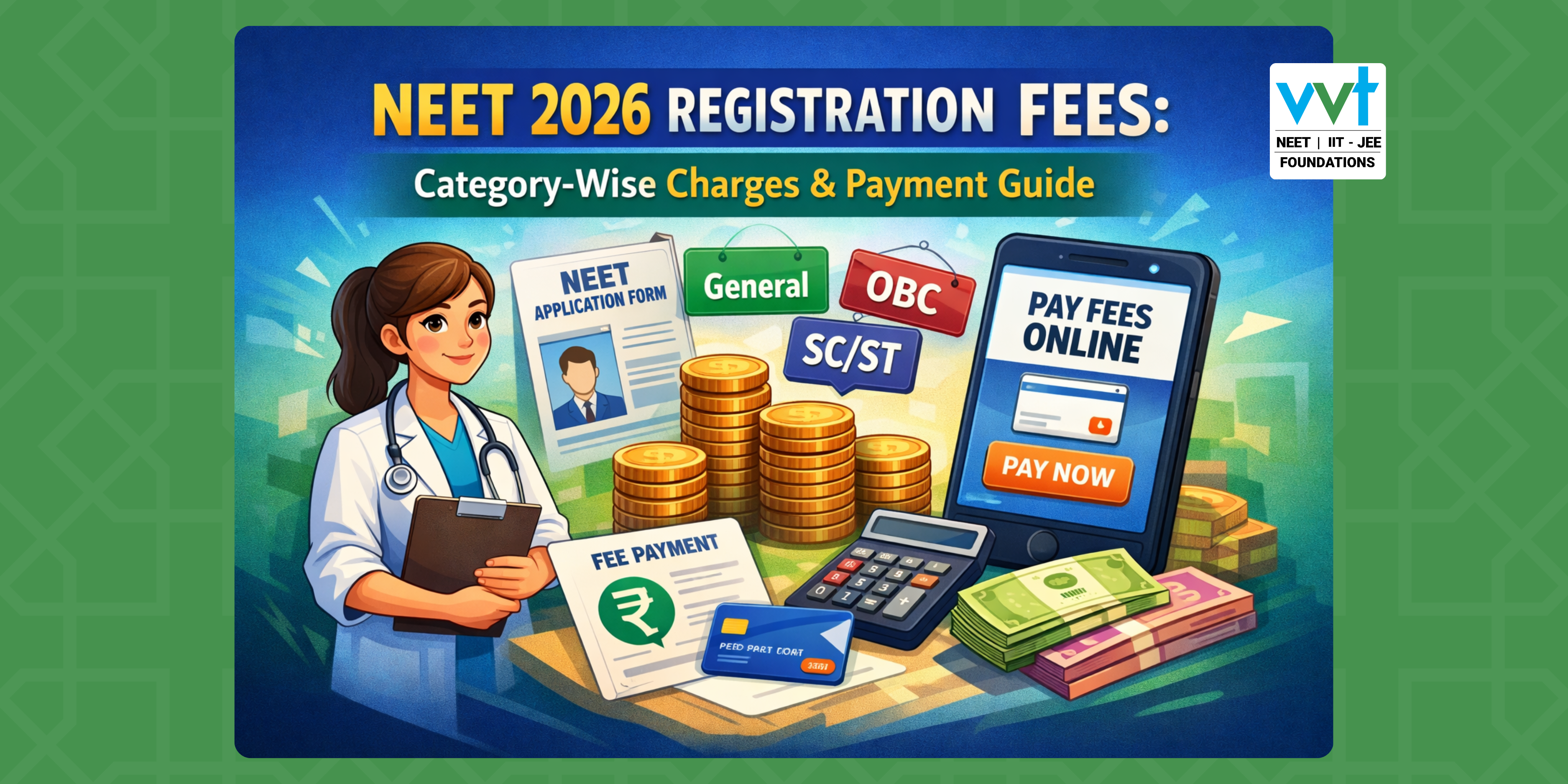 NEET 2026 Application Fee: Category-Wise Charges & payment.
