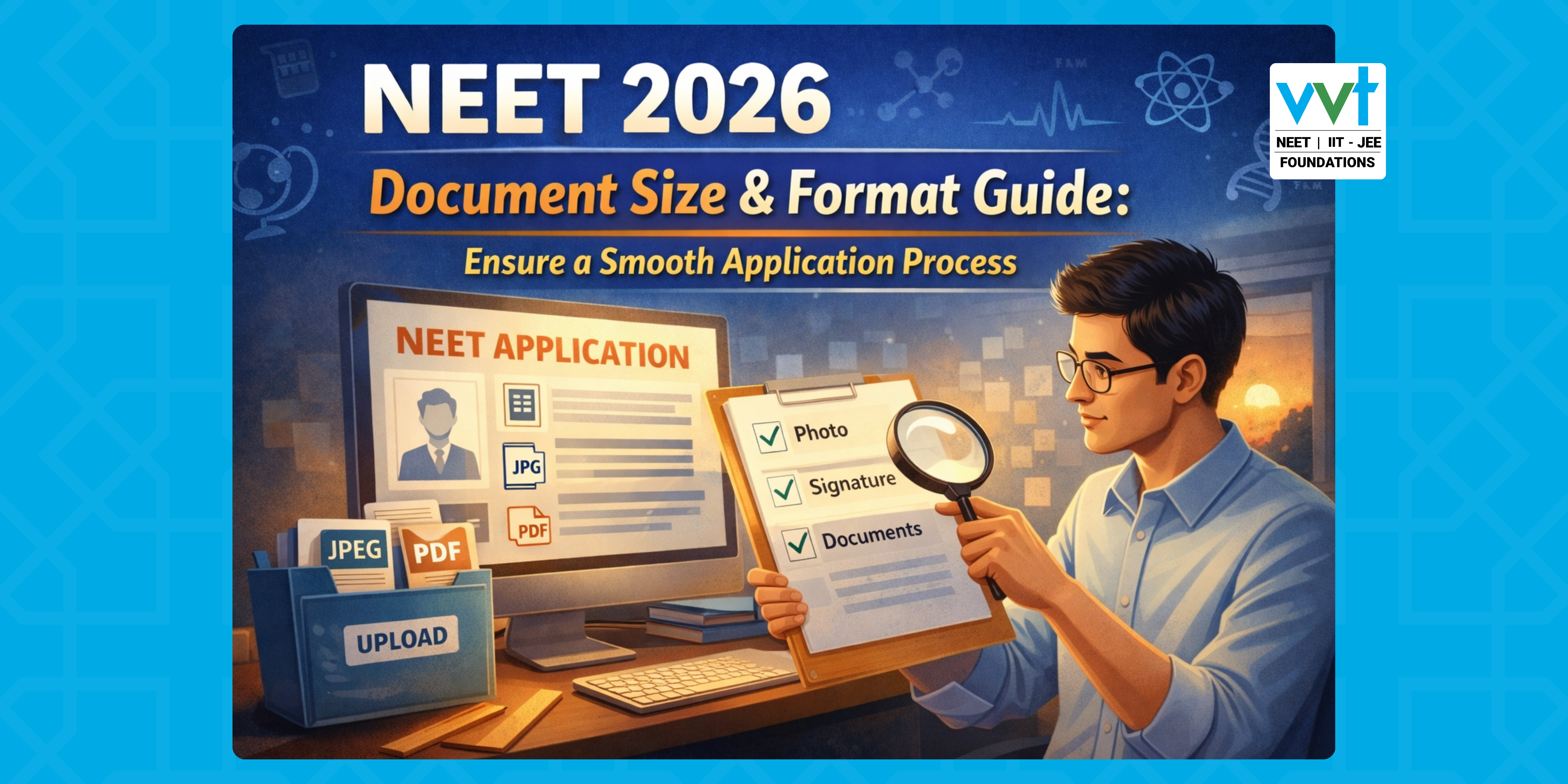 NEET 2026 Document Size & Format Guide