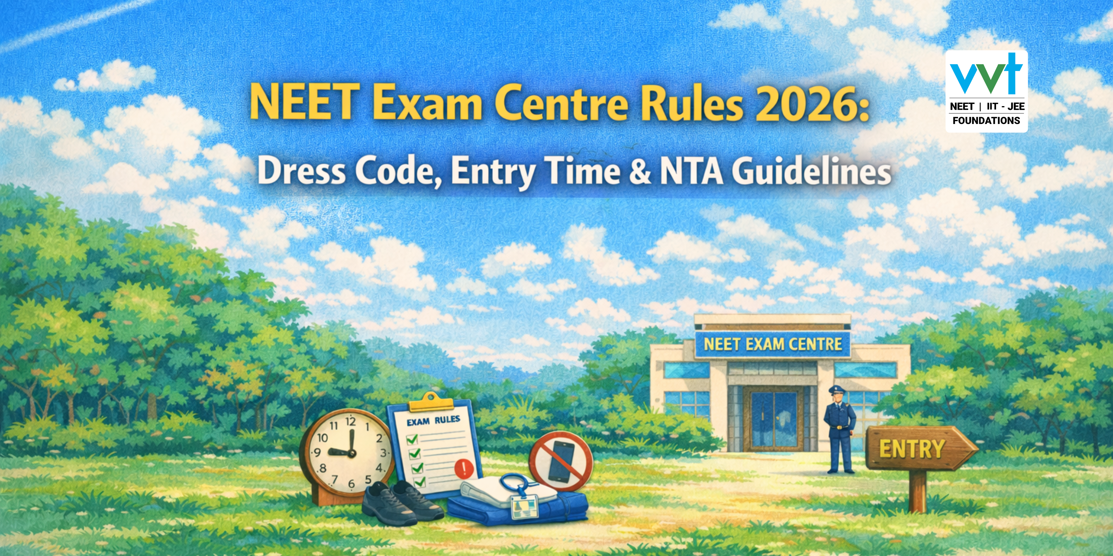 NEET Exam Centre Rules 2026: Dress Code, Entry Time & more